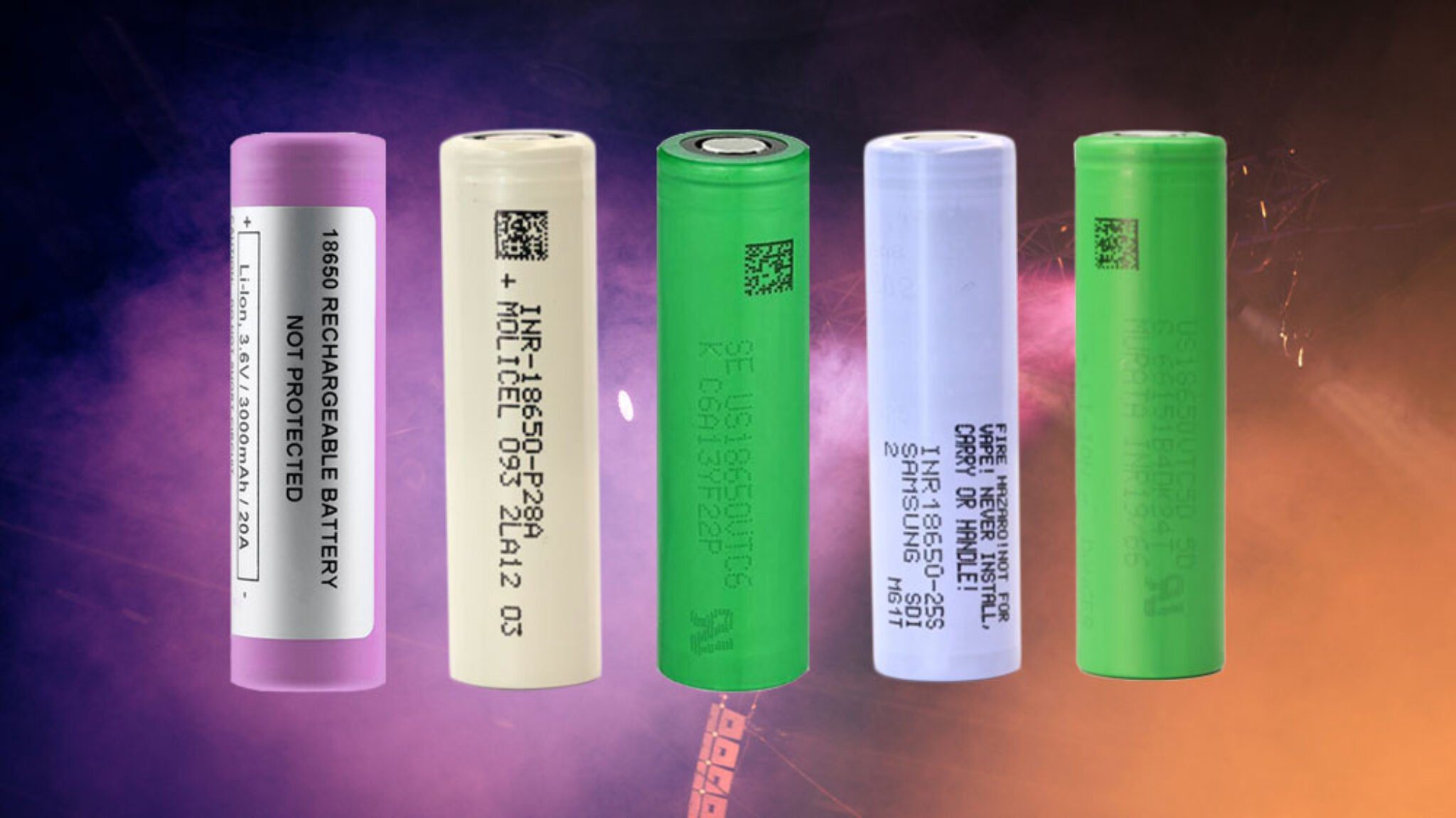 Best 18650 Batteries for Vaping 2025