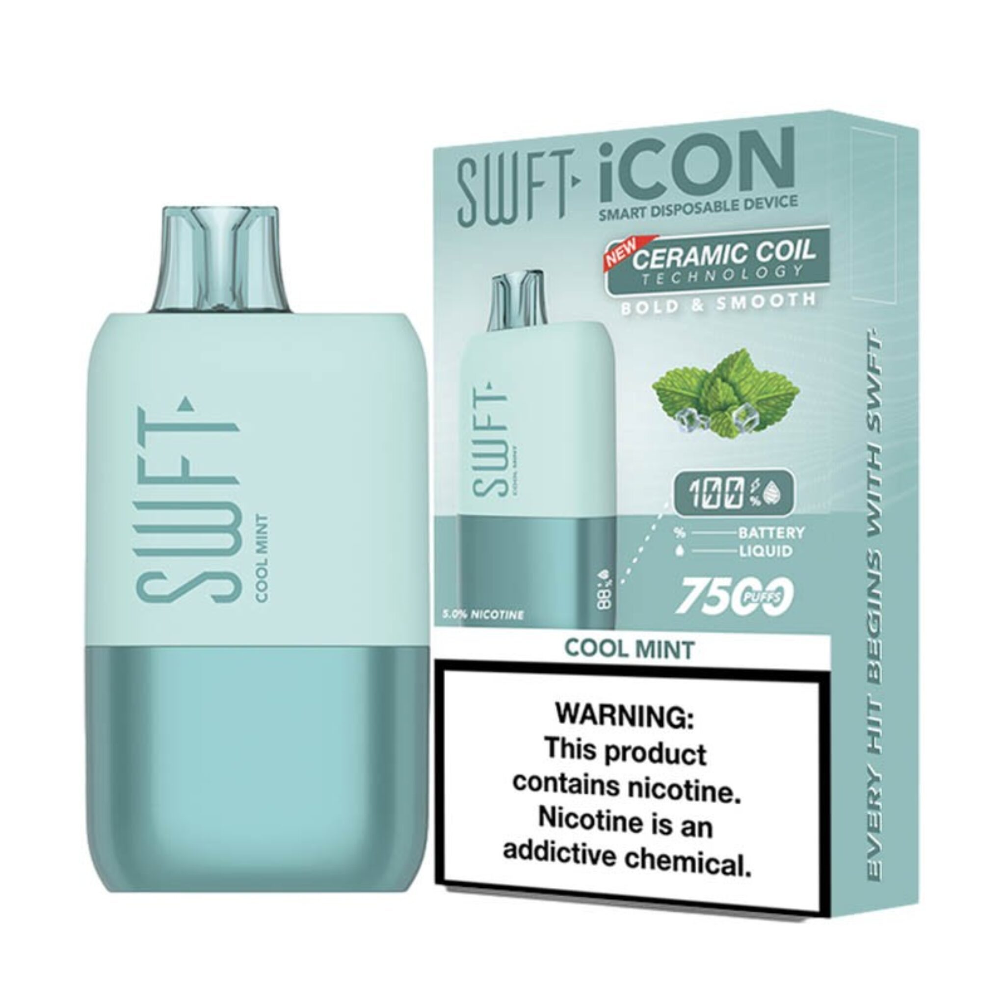 SWFT Icon 7500 Puffs Smart Display Disposable Vape - Vape Prices