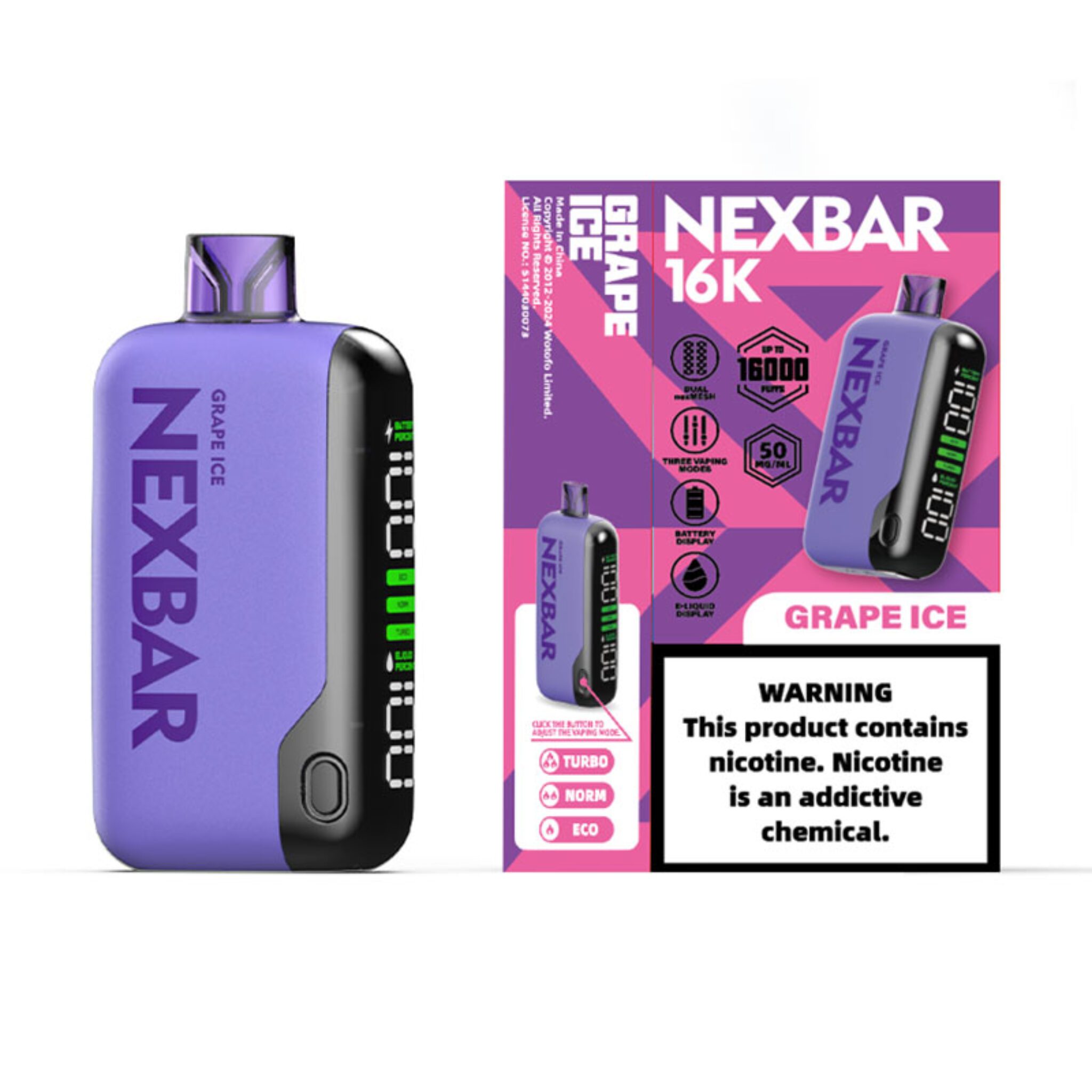 Wotofo NEXBAR 16K Disposable Vape 16000 Puffs - Vape Prices