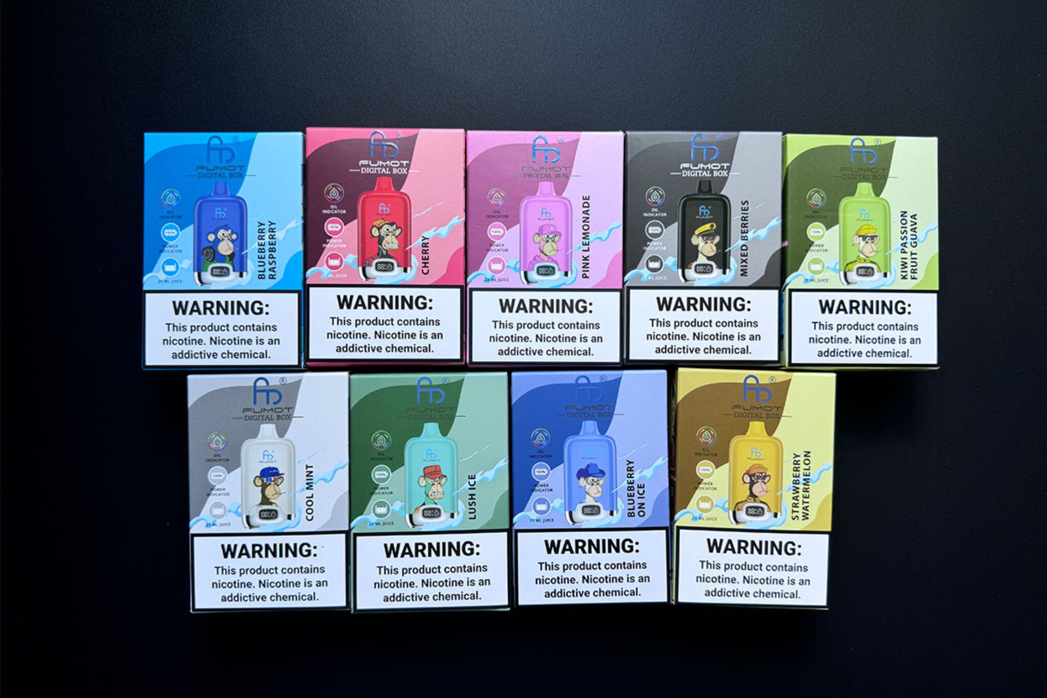 Fumot Digital Box 12000 一次性电子烟评测