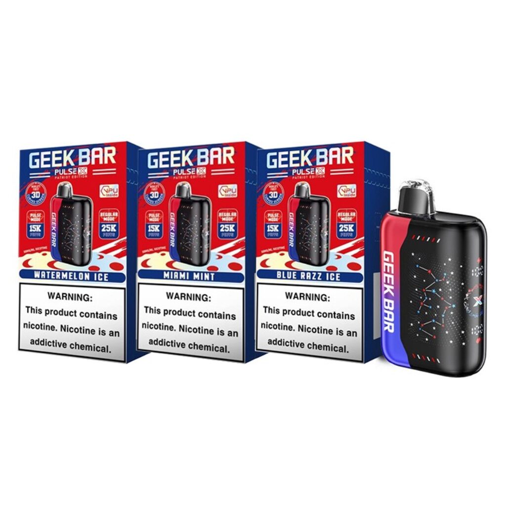 Geek Bar Pulse X 25K Patriot Edition Disposable Vape - Vape Prices