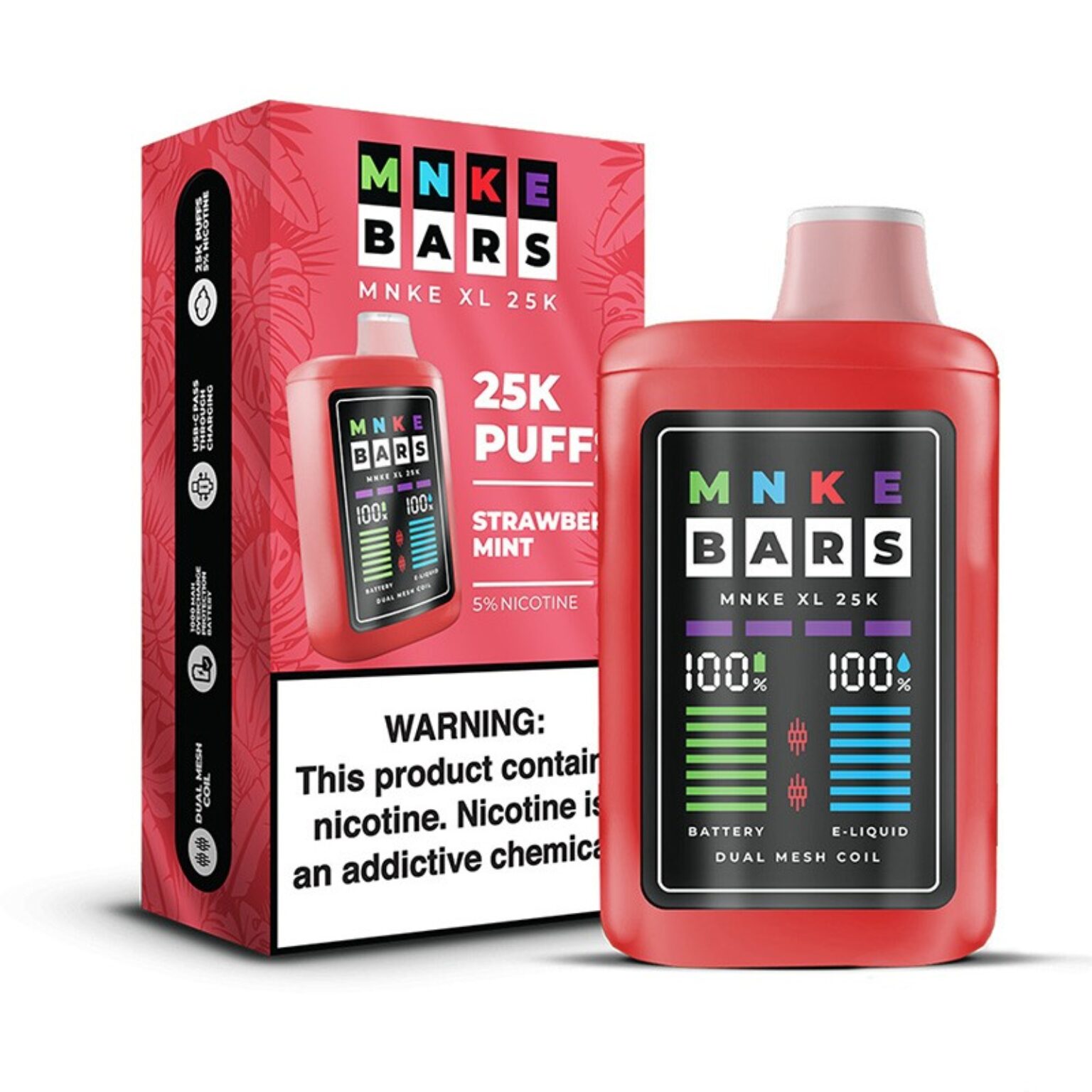 MNKE Bars XL 25K Disposable Vape 25000 Puffs - Vape Prices