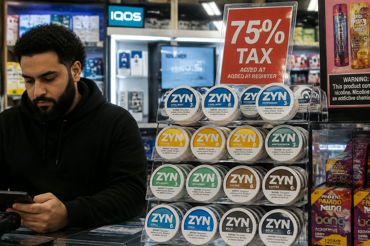 New York Taxes Zyn and Nicotine Pouches at 75% — Signed Into Law June 2026